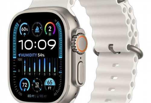 Apple Watch Ultra 2 49 мм Ocean Band белого цвета