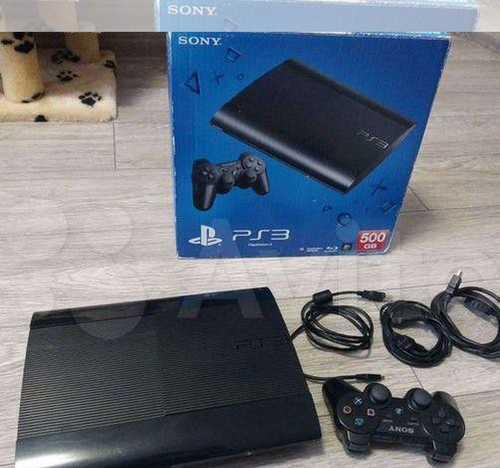 Sony playstation 3 super slim прошитая в коробке