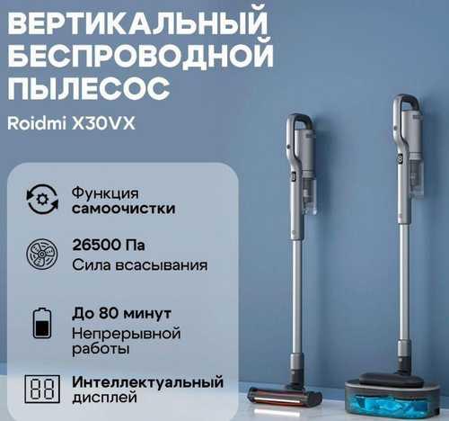 Вертикальный пылесос Xiaomi roidmi X30VX