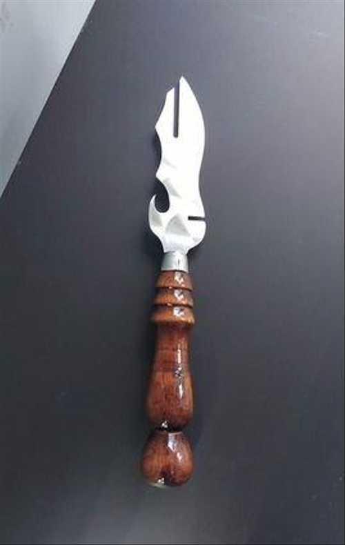 Нож для шашлыка с деревянной ручкой