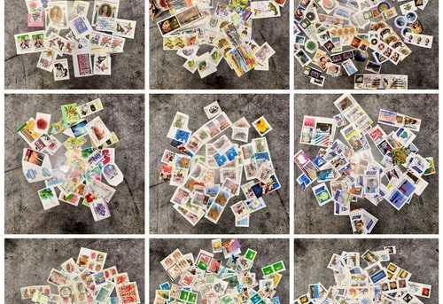 Почтовые марки разных стран гашеные
