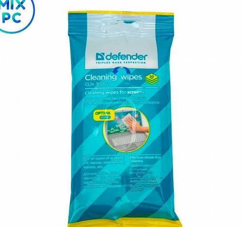 Чистящие салфетки Defender CLN 30202 ECO для экранов