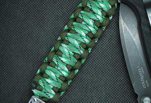 Темляк на нож из паракорда широкое плетение