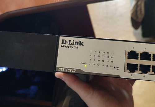 Коммутатор неуправляемый D-Link DES-1024D