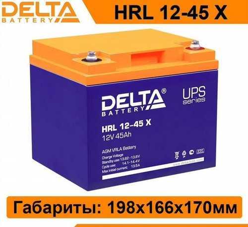 Аккумулятор Delta HRL 12-45 X новый
