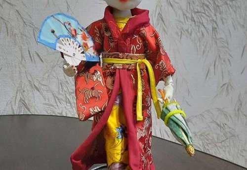 Кукла ручной работы, японка (текстиль)