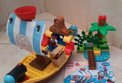 Конструктор lego duplo пиратский корабль 10514