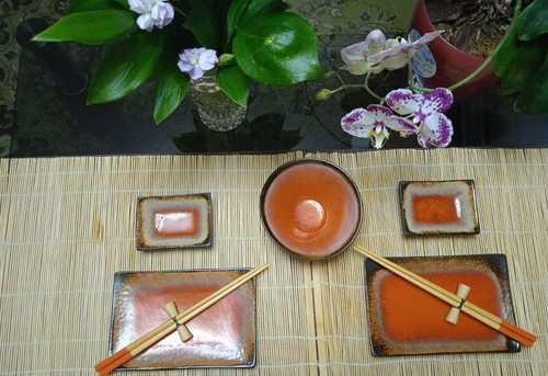 Набор керамический для суши и роллов на 2 персоны