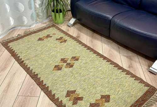 Экологичный килим из шерсти 1.65х0.77 ковер