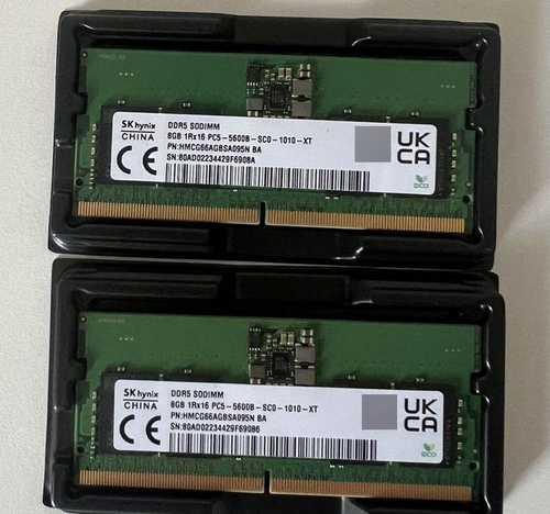 Оперативная память DDR5 16gb 5600 sodimm