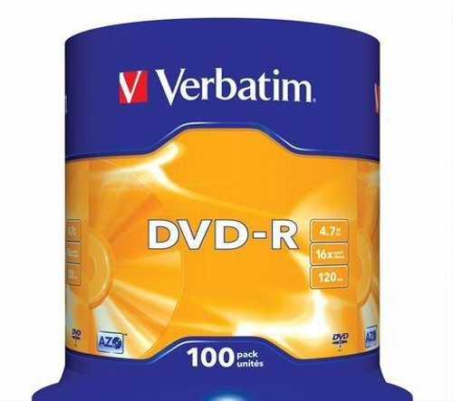 Оптический диск DVD-R диск Verbatim 4,7Gb #19535