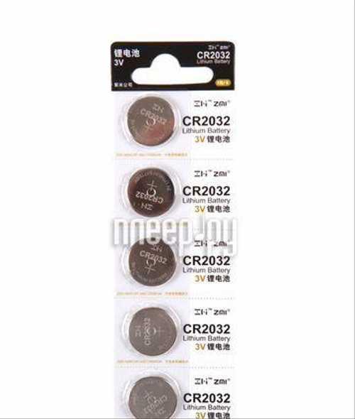 CR2032 - Xiaomi ZMI Button Batteries 5 штук