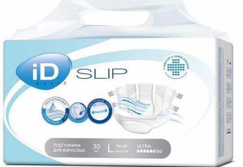 Подгузники для взрослых iD Slip Basic, размер L