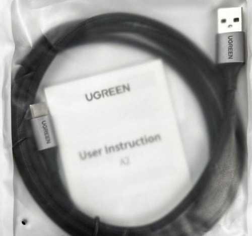 Шнур ugreen US288 USB-A to Type C, 3A, 1,5 м