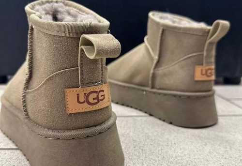 Ugg угги женские на платформе натуральный мех