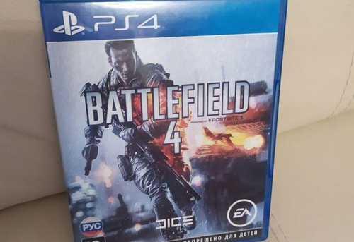 Диск с игрой на PS4 Battlefield 4 русский язык