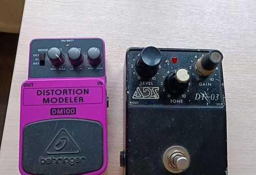 Гитарная педаль distortion behringer dm100