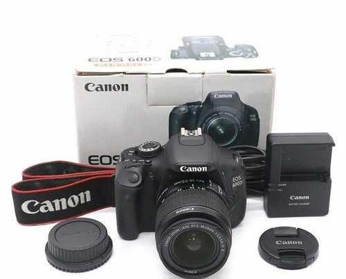 Canon EOS 600D kit в упаковке (пробег 7970 кадров)