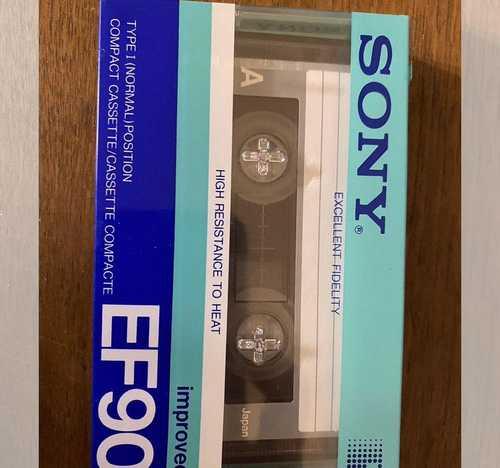 Новые аудиокассеты sony EF90n запечатанные