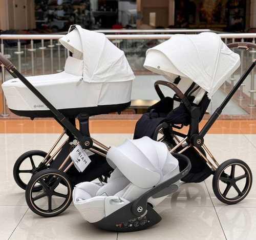 Коляска Cybex Priam 4 off white 3 в1