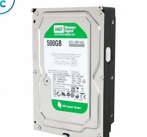 Жесткий диск 3.5" 500GB WD Green Б.У