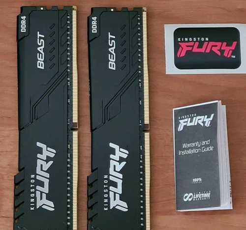 Оперативная память kingston fury beast 16gb