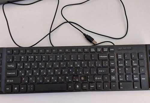 Клавиатура проводная, компьютерная мышка