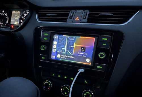 Магнитола MIB2 G2 для Skoda Octavia A7 + CarPlay