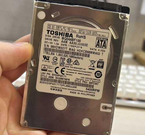 Жесткий диск HDD 2.5 на 1 тб (1000 гб)