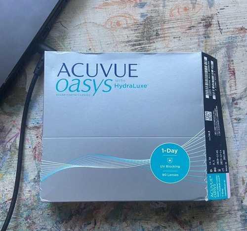 Линзы контактные acuvue oasys однодневные +4,5