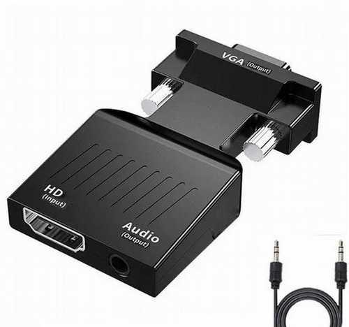 Конвертер с hdmi на VGA с аудиокабелем