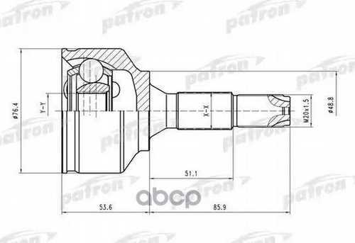 Шрус наружн к-кт 21x48x21 citroen: C3 02- PCV14