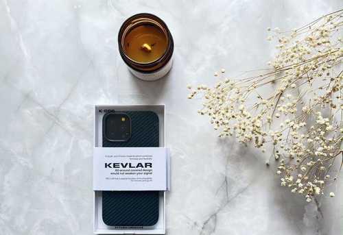 Чехол K-DOO Kevlar для iPhone (Карбон)