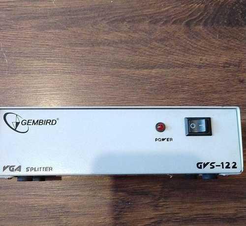 Разветвитель vga, сплиттер Gembird gvs-122