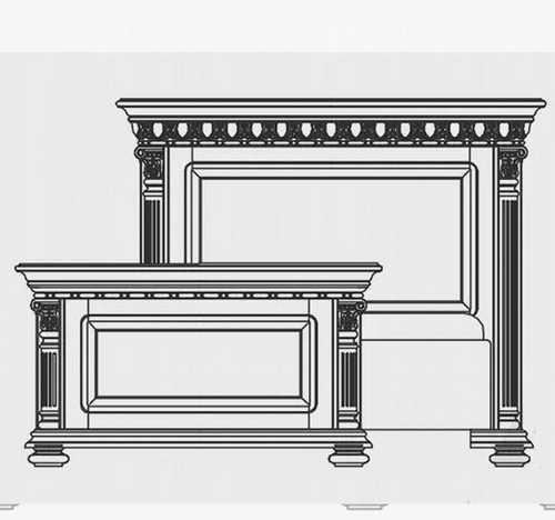 Кровать 90 "Венеция Люкс" 364 Орех Sim