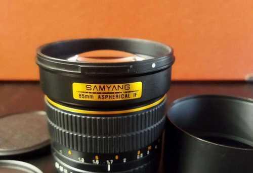 Samyang 85mm f1.4 MF Canon EF