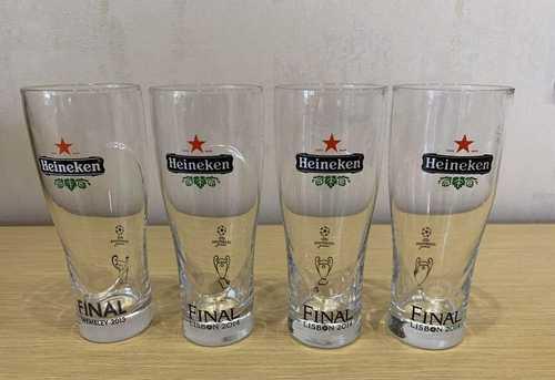 Пивные фирменные стаканы Heineken