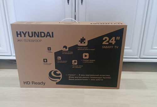 Телевизор hyundai 24" смарт(новый)