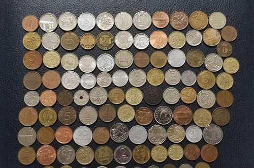 Коллекция иностранных монет 103 шт
