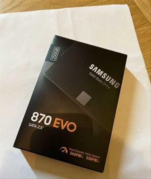 Новый ssd samsung 870 evo 250gb рст MZ-77E250