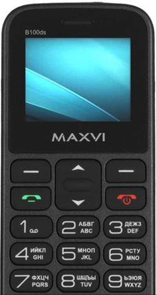 Сотовый телефон Maxvi B100 1,77" Black GSM