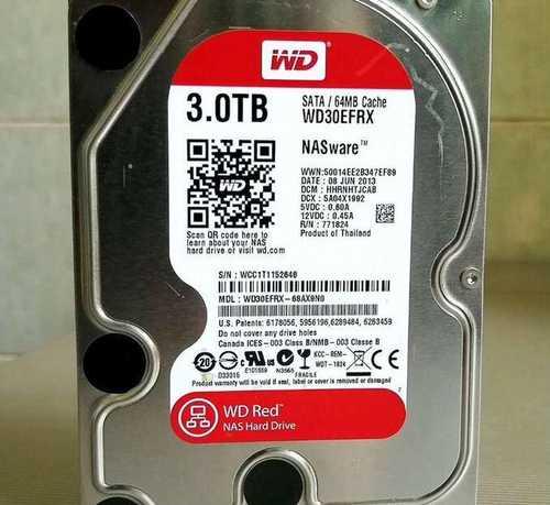Жесткий диск HDD 3Tb WD Red