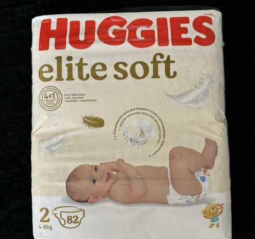 Подгузники Huggies elite soft 2