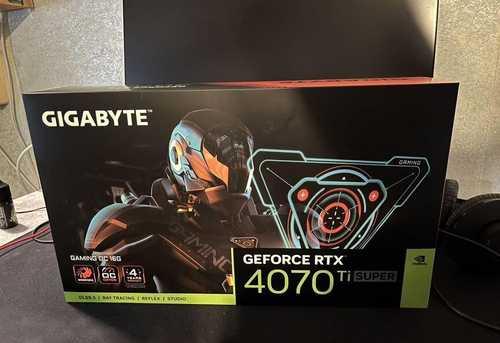 Видеокарта Gigabyte RTX4070ti super gaming OC 16GB