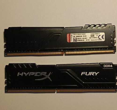 Оперативная память ddr4 hyperx fury 16gb