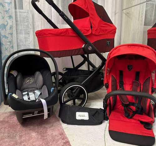 Коляска cybex balios s lux ferrari 3 в 1