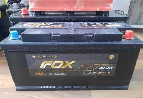 Аккумулятор FOX Start-stop AGM 110Ah 950A О/П