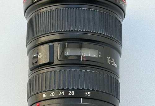 Объектив canon zoom lens ef 16 - 35mm 1:2.8