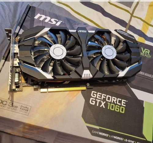 Видеокарта gtx 1060 3gb MSI