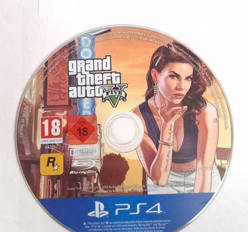 Игра для PS4 Grand Theft Auto 5 Без коробки